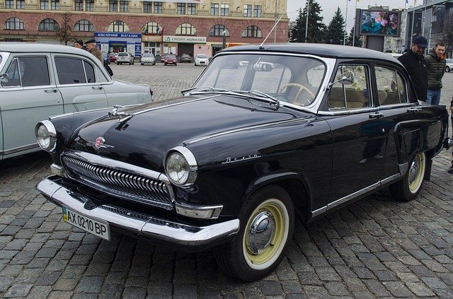 Black Volga Urban Legend GAZ M21 Volga Of The Series Two Black Color